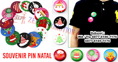 Souvenir Pin Natal - Pin panitia Natal | zeropromosi | souvenir barang ...