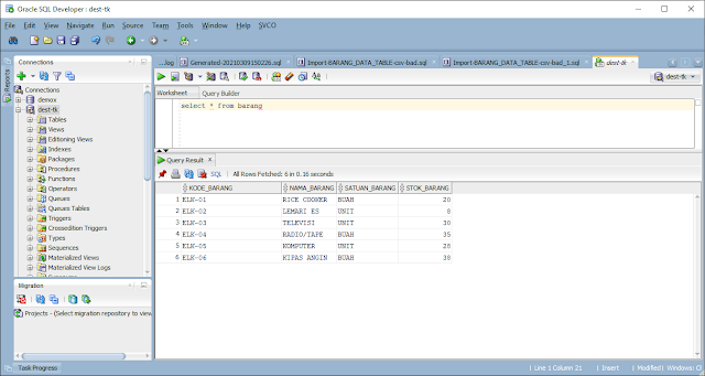 Teguh Triharto Learning Center Migration Mariadbmysql To Oracle Using Sqlines Data