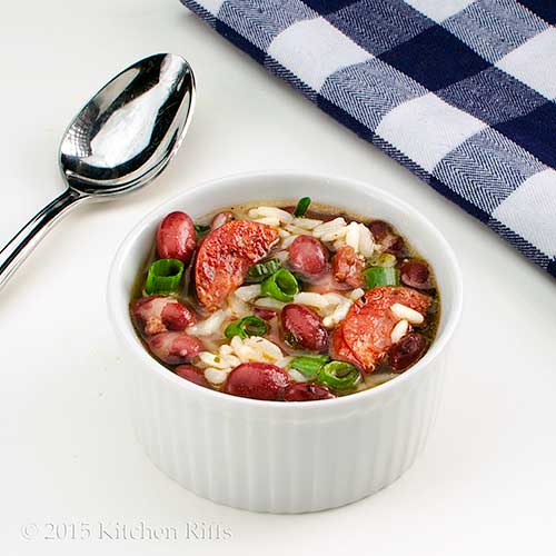 Kitchen Riffs: Red Beans and Rice Soup
