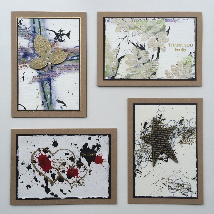 PaperArtsy: 2016 #17 Inky Cards {by Ruth Mescall}