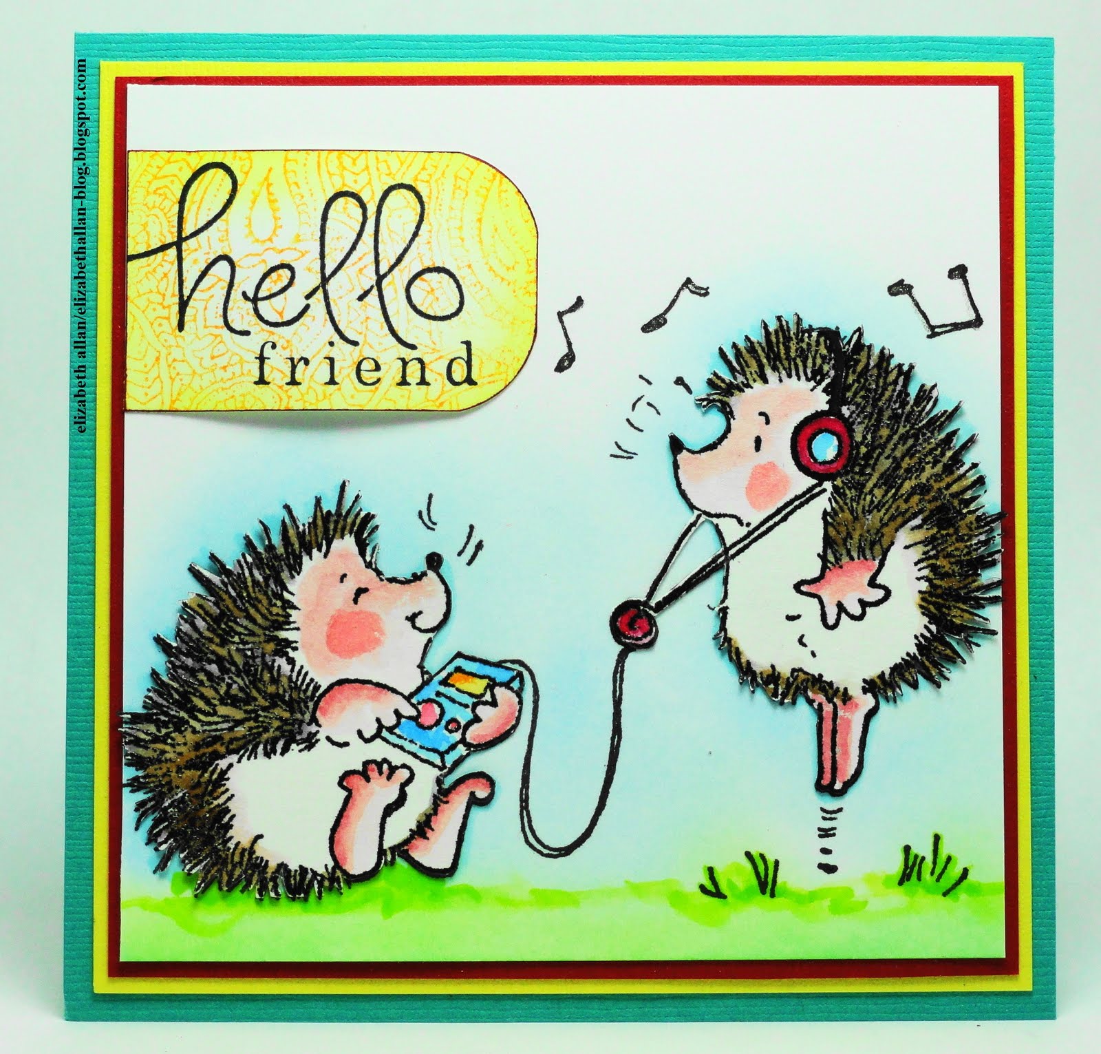 Elizabeth Allan's Art Studio: Hello Friend