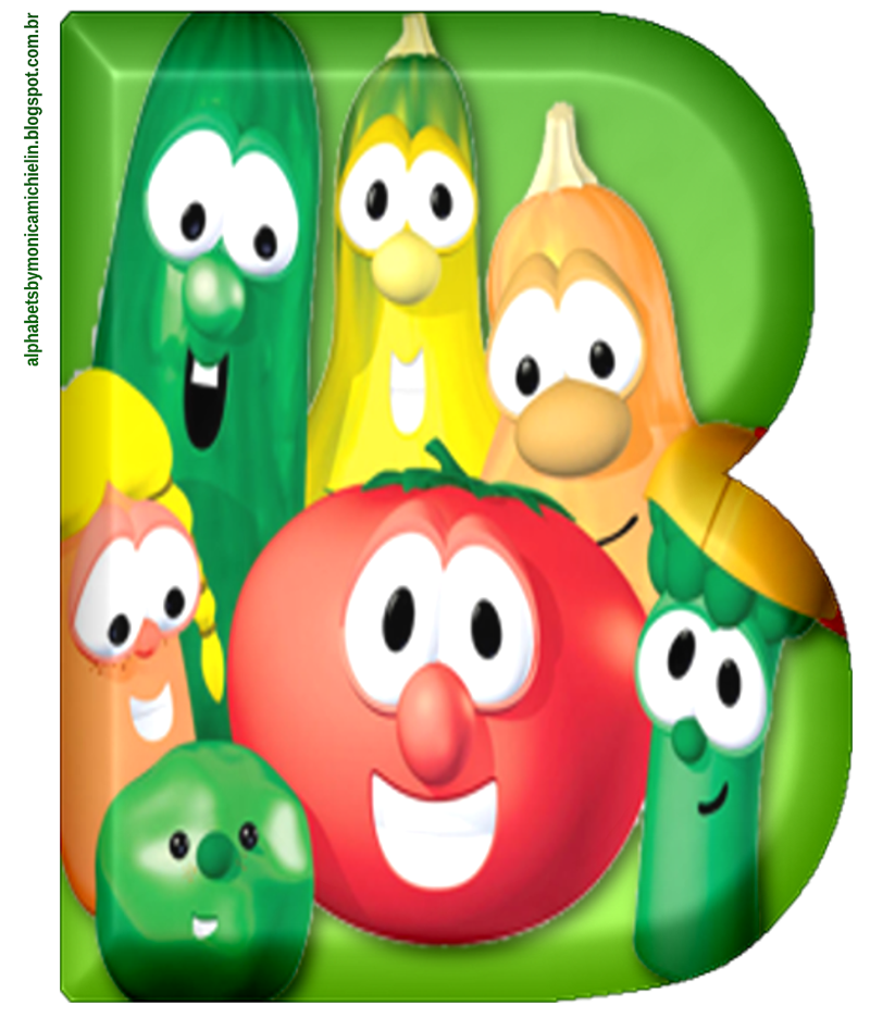 M. Michielin Alphabets: OS VEGETAIS ALFABETO PNG, #VEGGIE TALES ...