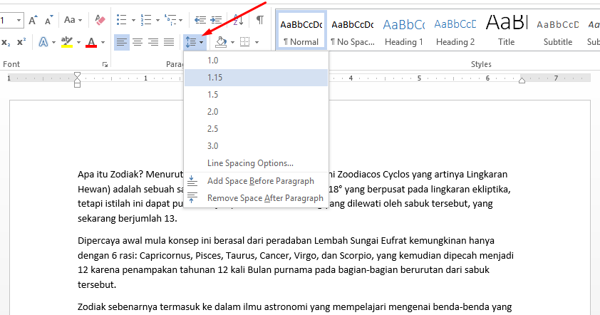 ️ Cara Mengatur Spasi Di Word Wps