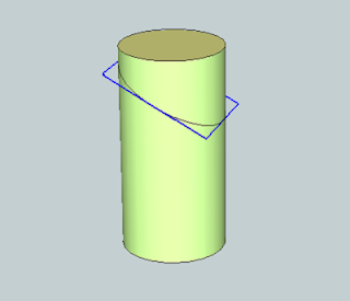 David's Blog: Ellipse by Cylindrical Section