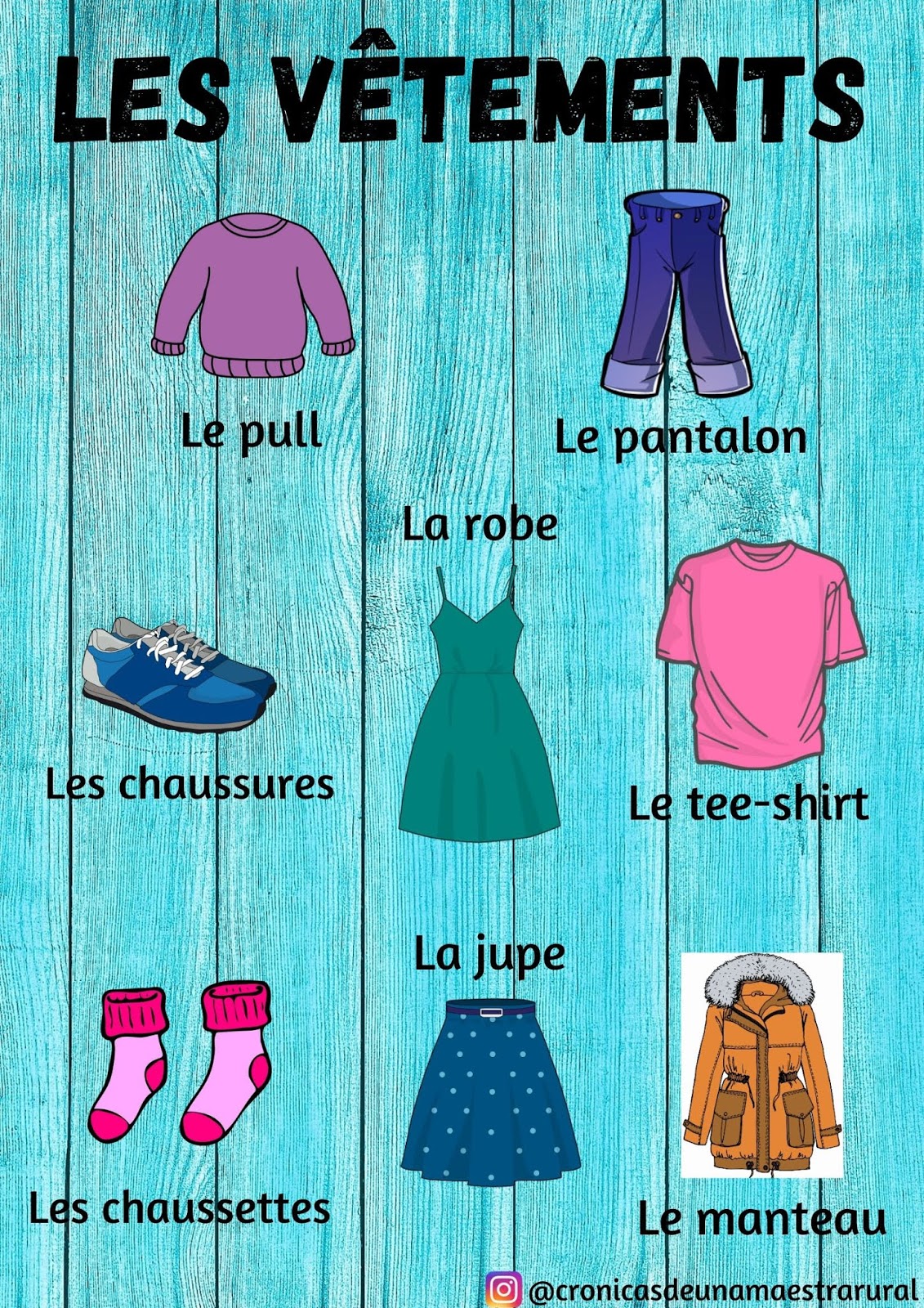 Crónicas de una Maestra Rural: LES VÊTEMENTS