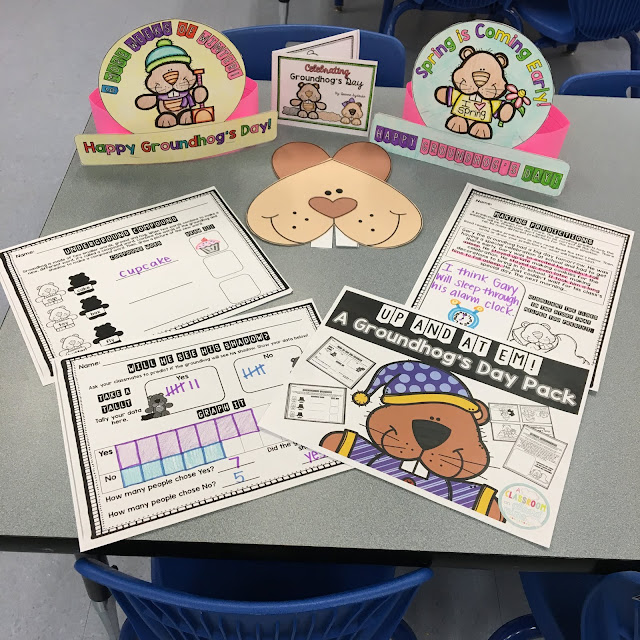 A Classroom On Cloud Nine: Up and At Em! A {Groundhog's Day} Pack!
