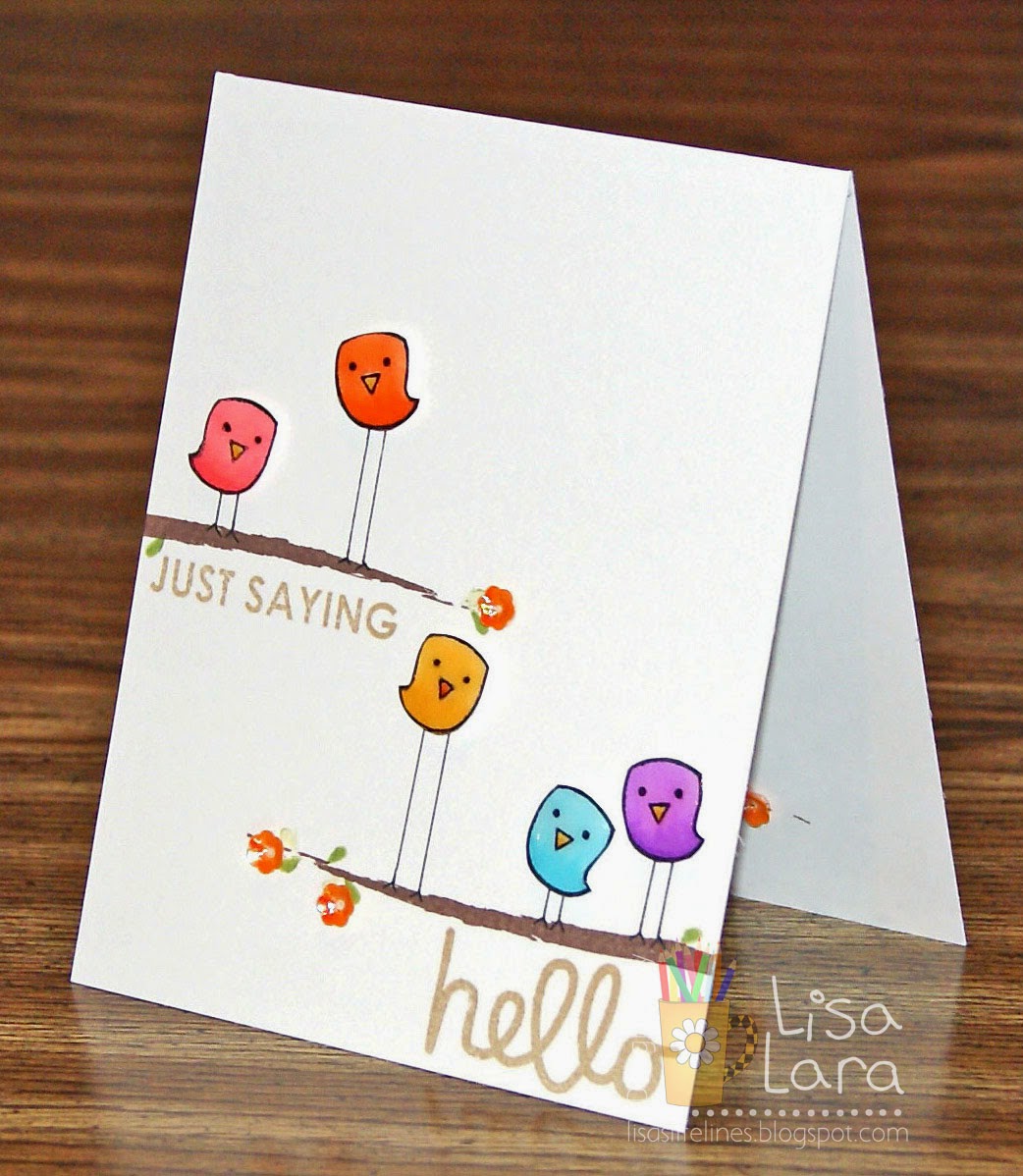 Lisa's Life Lines: i {heart} papers - Just Saying HELLO
