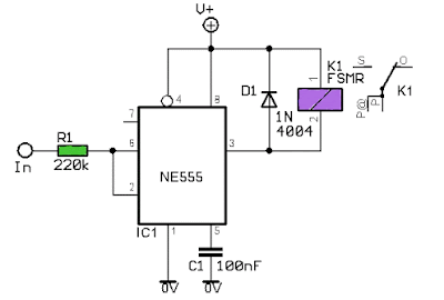 Voltage Controlled Switch using the 555