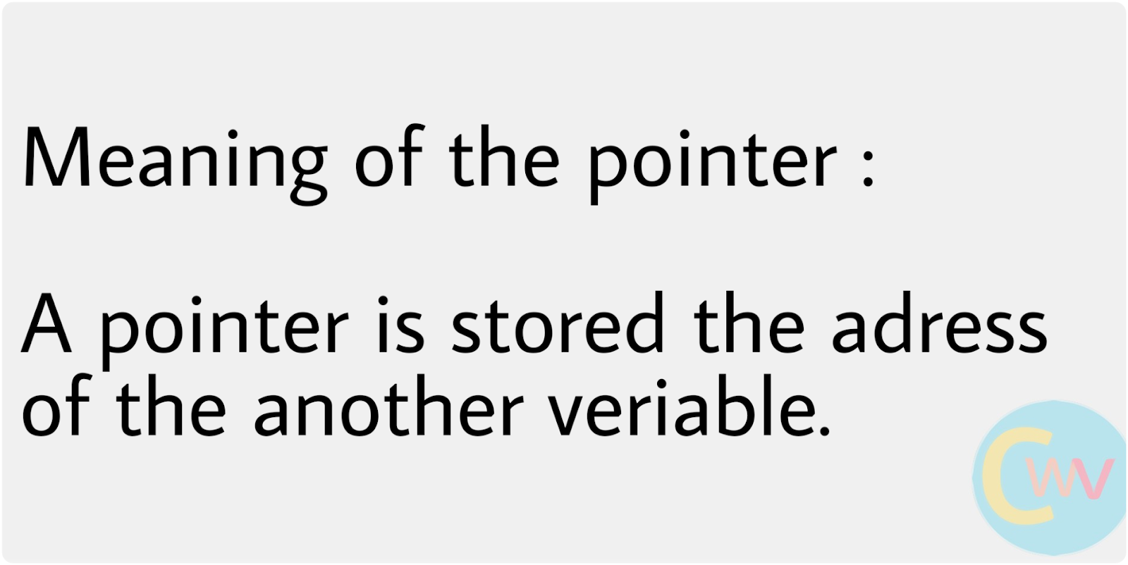 pointer in c language.