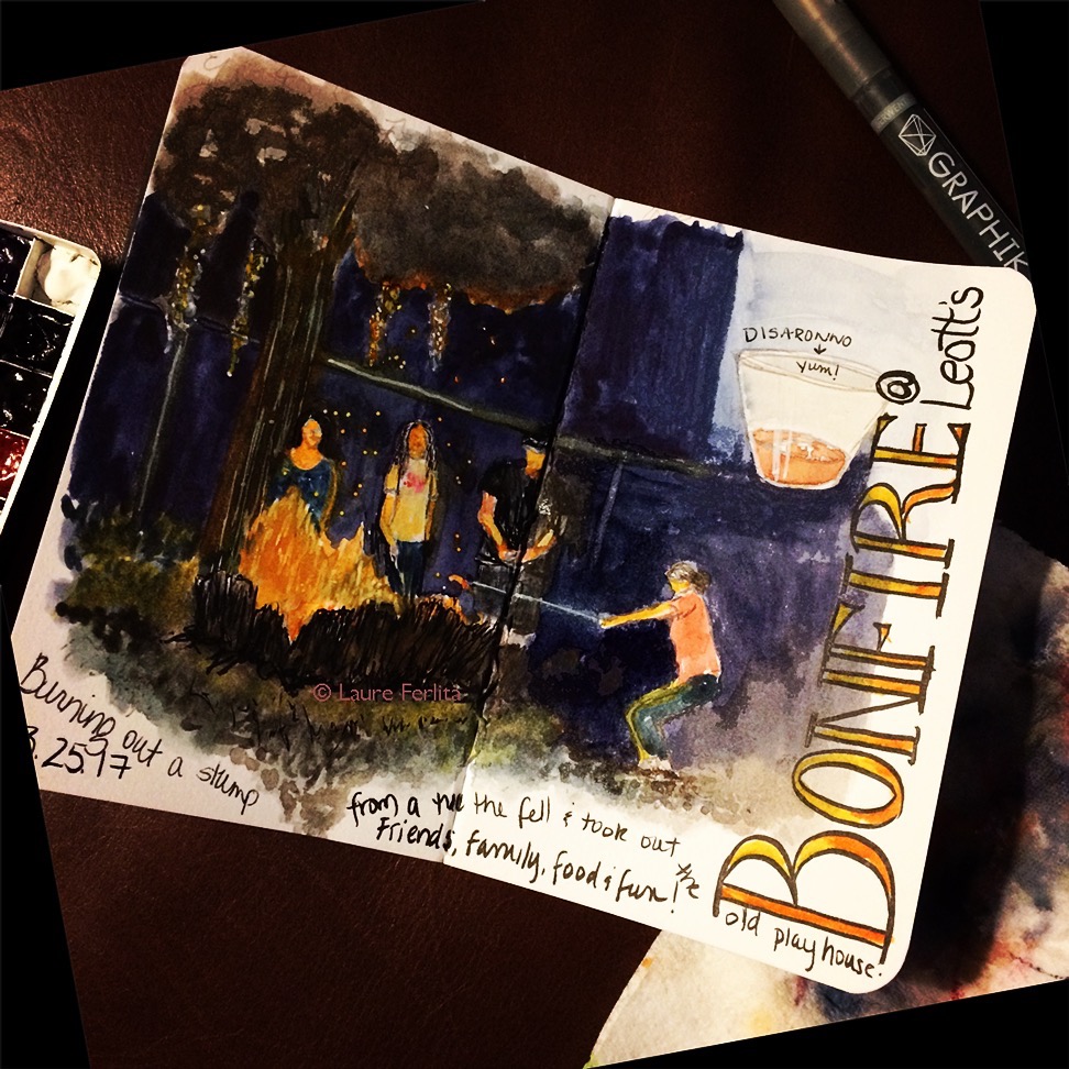 Night Sketching - Painted Thoughts Blog