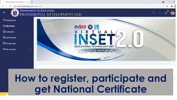 Virtual INSET 2.0 - How to register, participate and download national ...