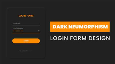 Dark Neumorphism Login Form Design