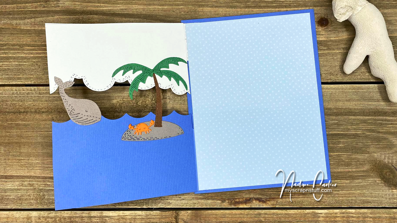 Open Split Card Design With Video Tutorial ~ Nadine Carlier