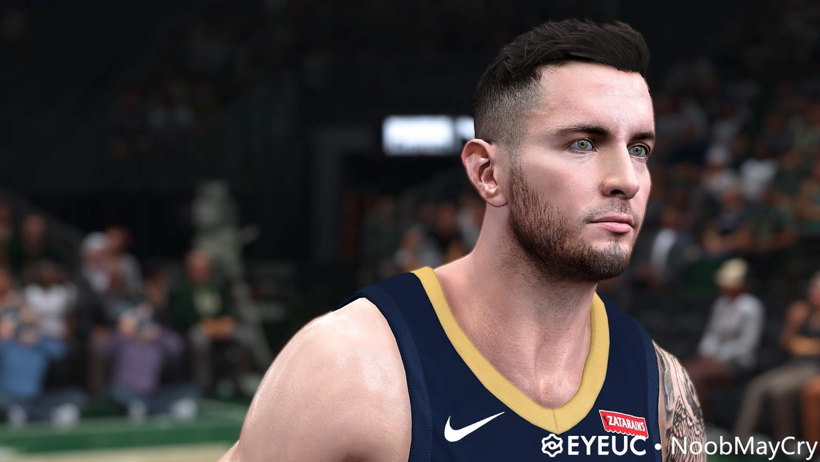 JJ Redick Cyberface and Body Model By Noobmaycry [FOR 2K20]