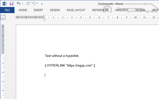 Michael's TechBlog: Word - view hyperlinks within your document (Alt-F9)