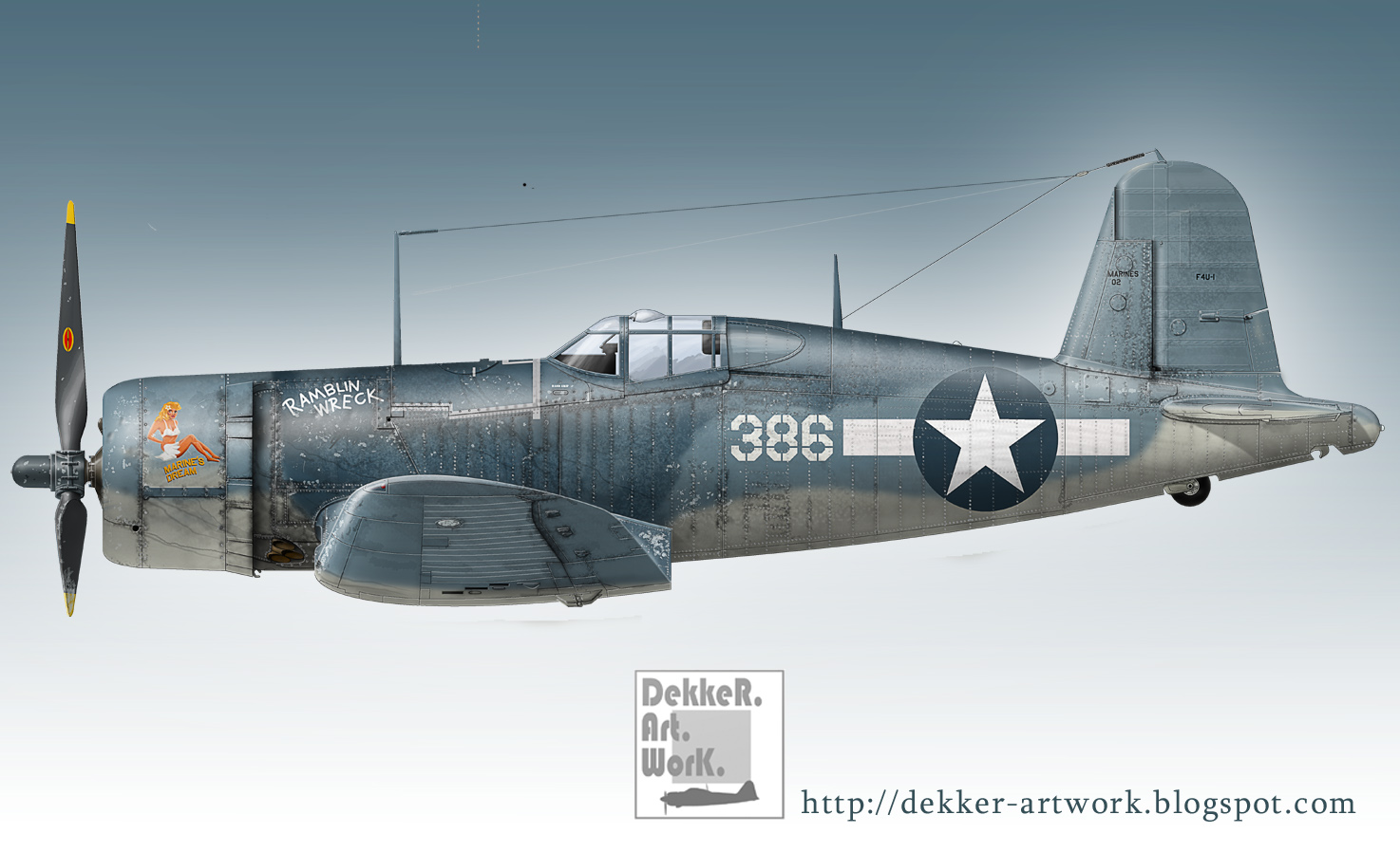 Oldsarges Aircraft Model blog: F4U drawings by DekkeR.
