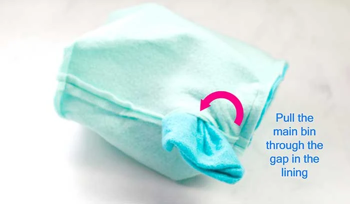 Easy DIY Felt Storage Basket - Koti Beth