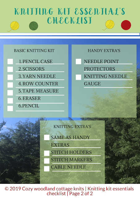 Cozy Woodland Cottage Knits: Knitting kit essentials