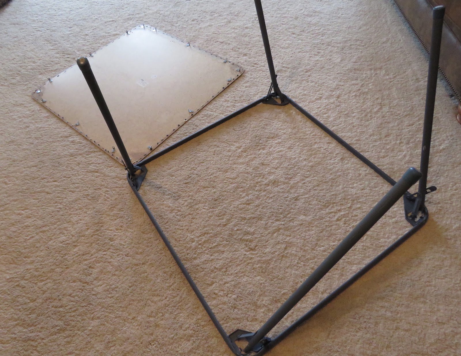 Recovering An Old Card Table And Making It Usable Again