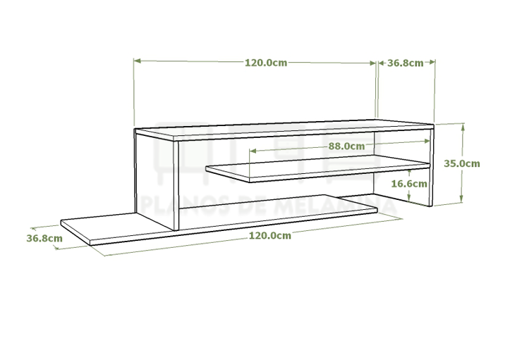 PLANOS DE MUEBLE - Haz tu mueble TV led