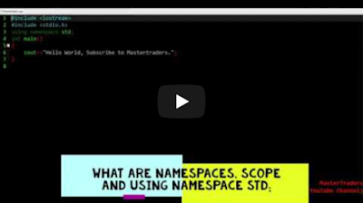 What is using namespace std | What are namespaces | What is Scope ...