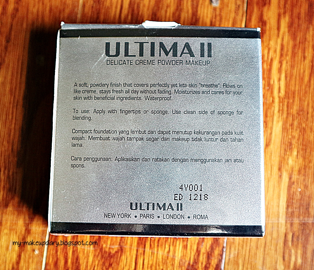 [REVIEW] Ultima II Delicate Creme Powder Makeup in Ocher - My-Makeupdiary