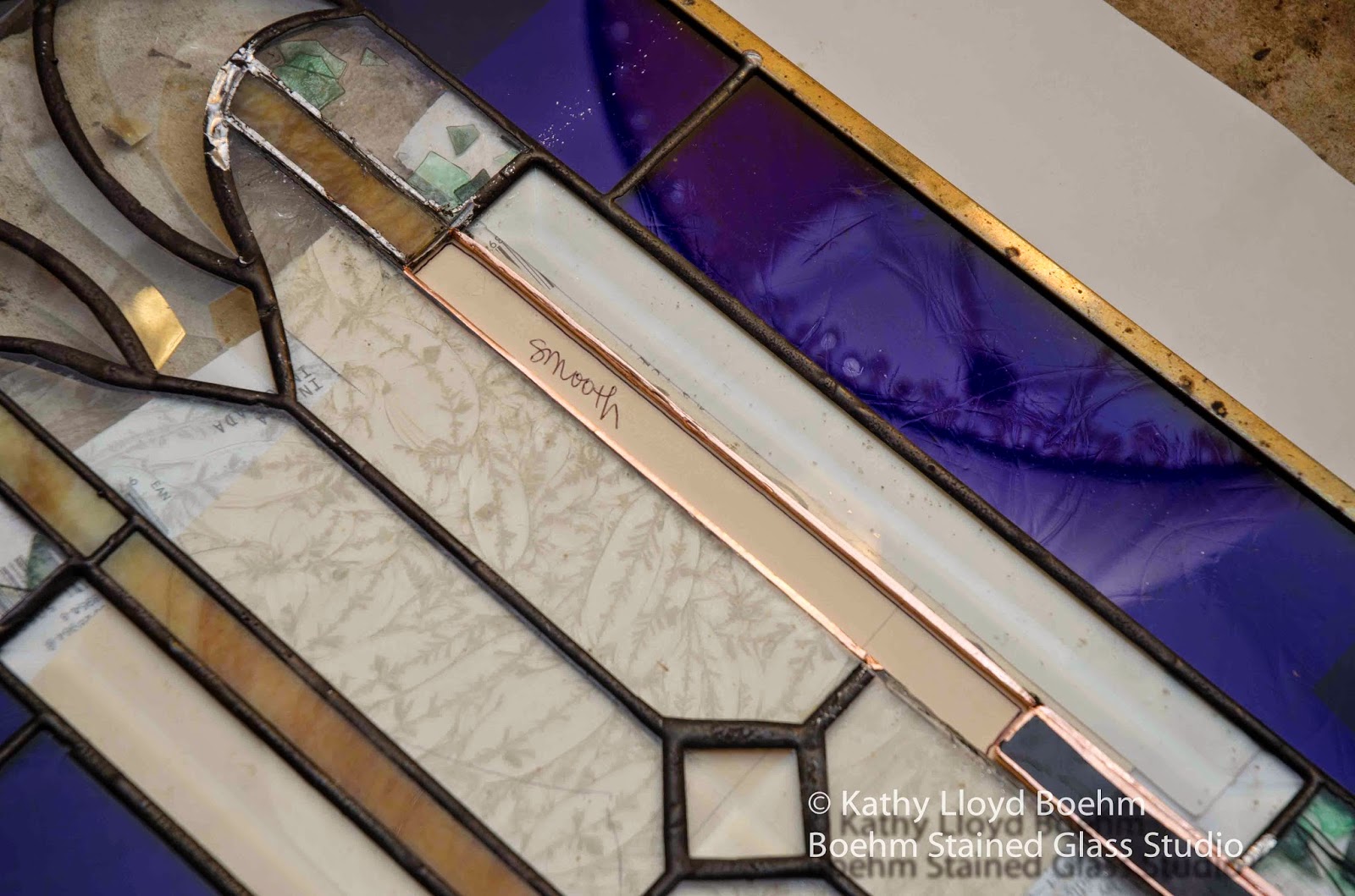 Boehm Stained Glass Blog: Changing Colors in a Stained Glass Panel