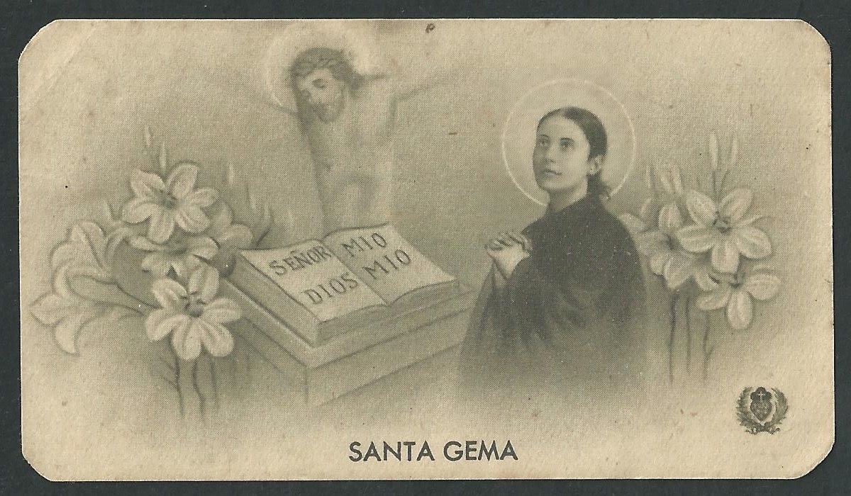 St Gemma Galgani: Letters of St Gemma to Monsignor Giovannni Volpi -1899