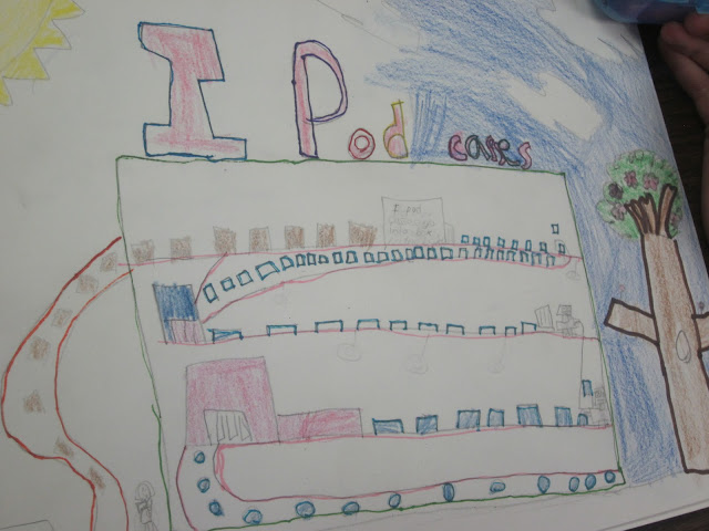 The Lenkerville Art Room: Wednesday Works - Factory Design with 3rd grade