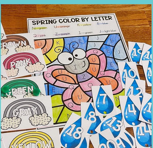 Spring Themed Free Printables | Lets Play.Learn.Grow