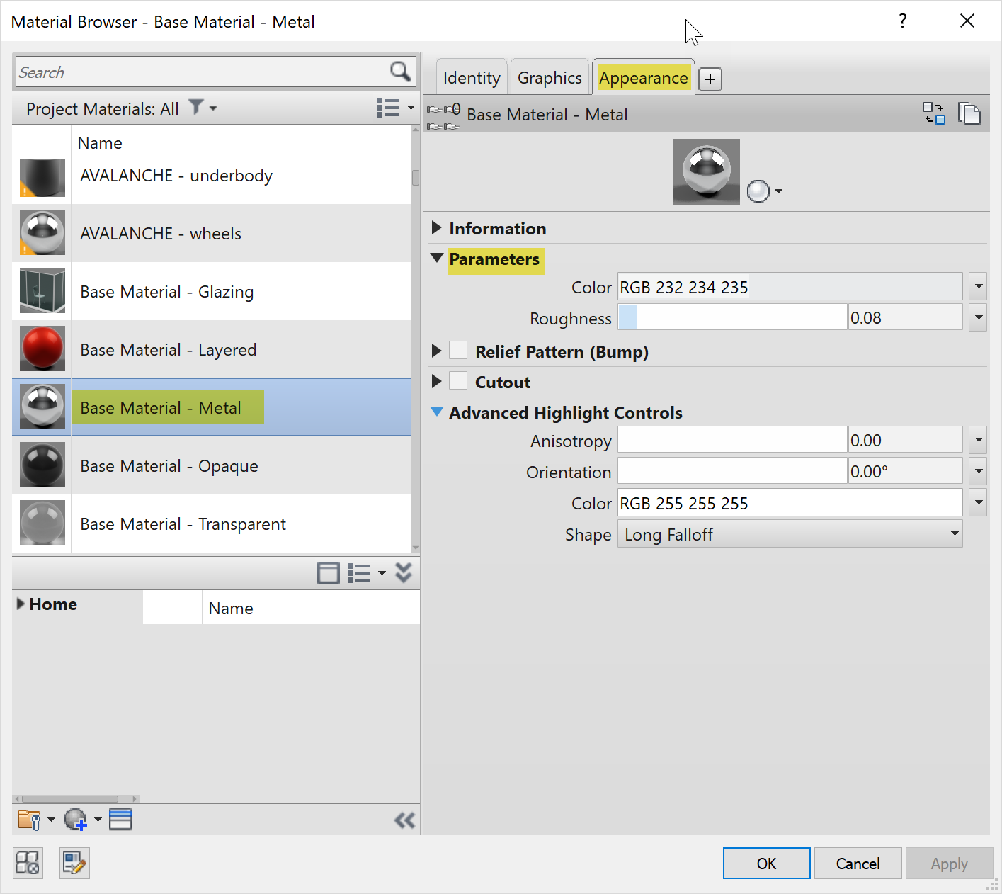 BIM Chapters: Revit Advanced Materials - Base Material Templates
