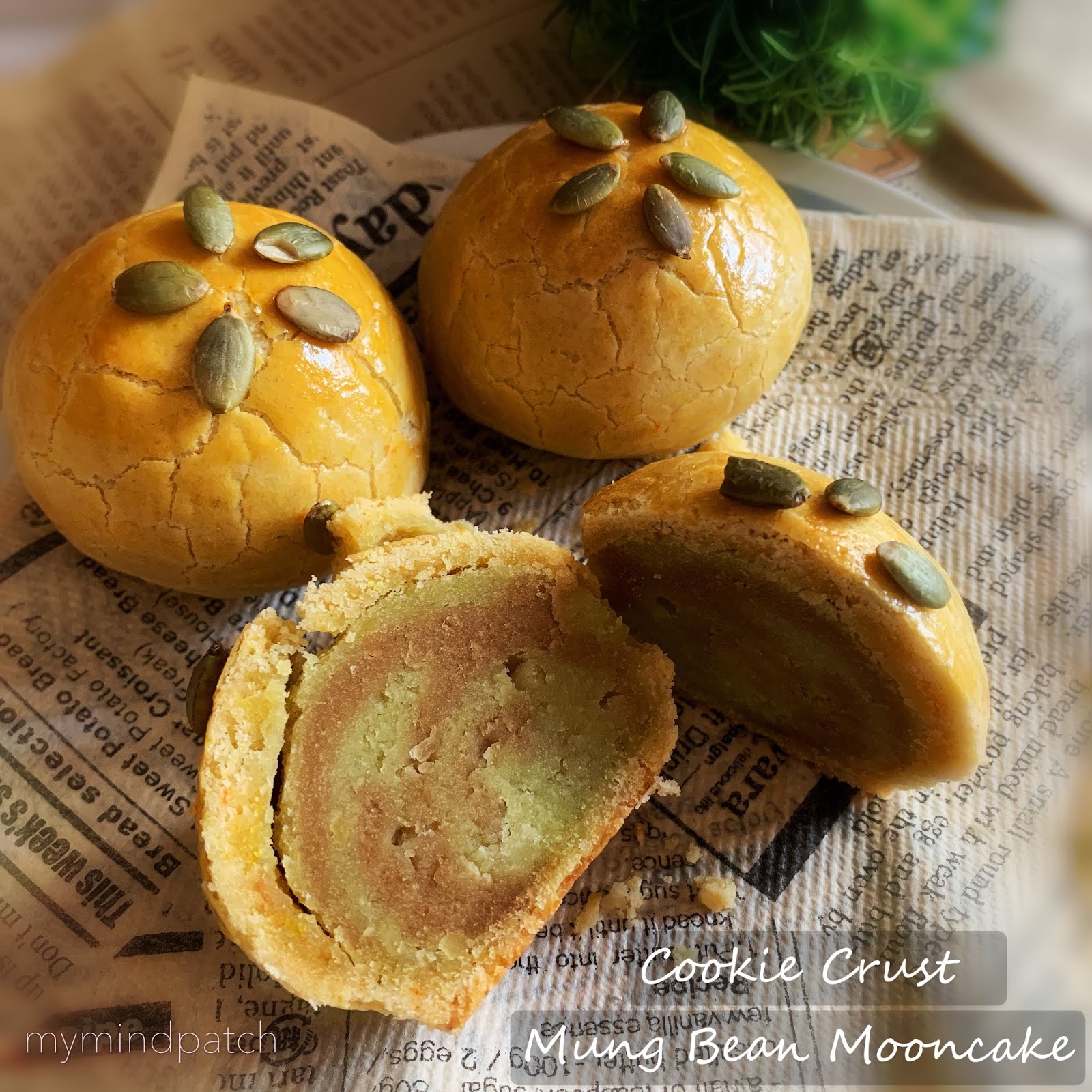 My Mind Patch: Cookie Crust Mung Bean Mooncake