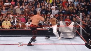 Drop Toe Hold into the Steel Steps