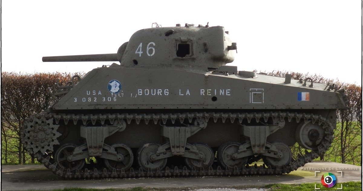 PATRIMOINE DE LORRAINE: PHALSBOURG (57) - Char Sherman "BOURG LA REINE"