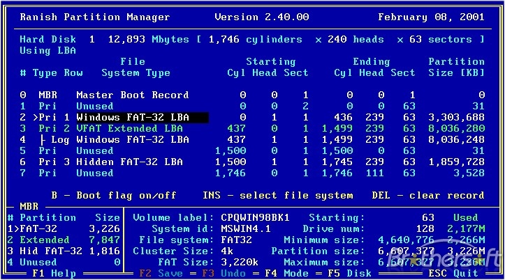 Ranish Partition Manager 2.44 | Partition Tools