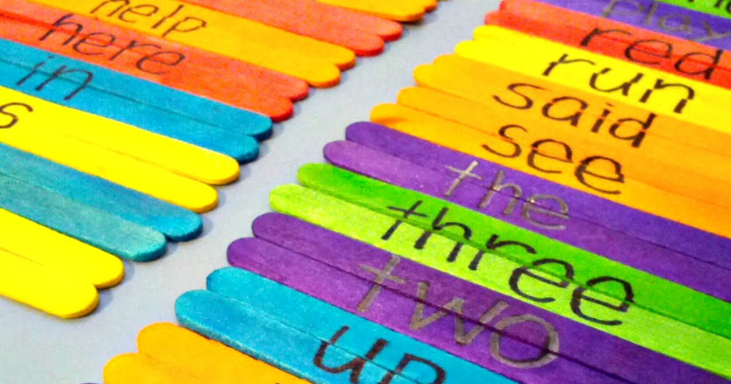 Popsicle Stick Sight Word Puzzles | And Next Comes L - Hyperlexia Resources