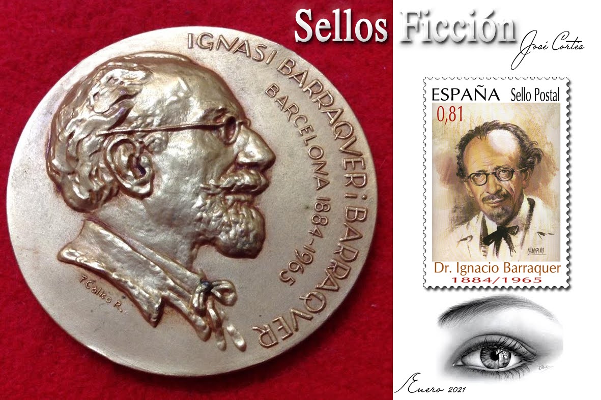SELLOS FICCIÓN: Dr. Joaquín Barraquer, 94 años de su nacimiento.