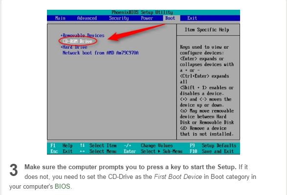 How to Install Windows Using a CD - United It solution.com