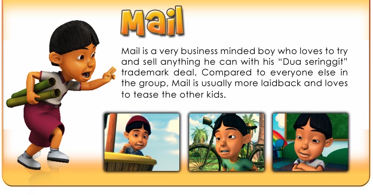 :::Yang Terindah:::: Watak Mail : Upin Ipin