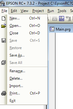 EPSON RC+ Integrated Development Environment (IDE) | Robotics University