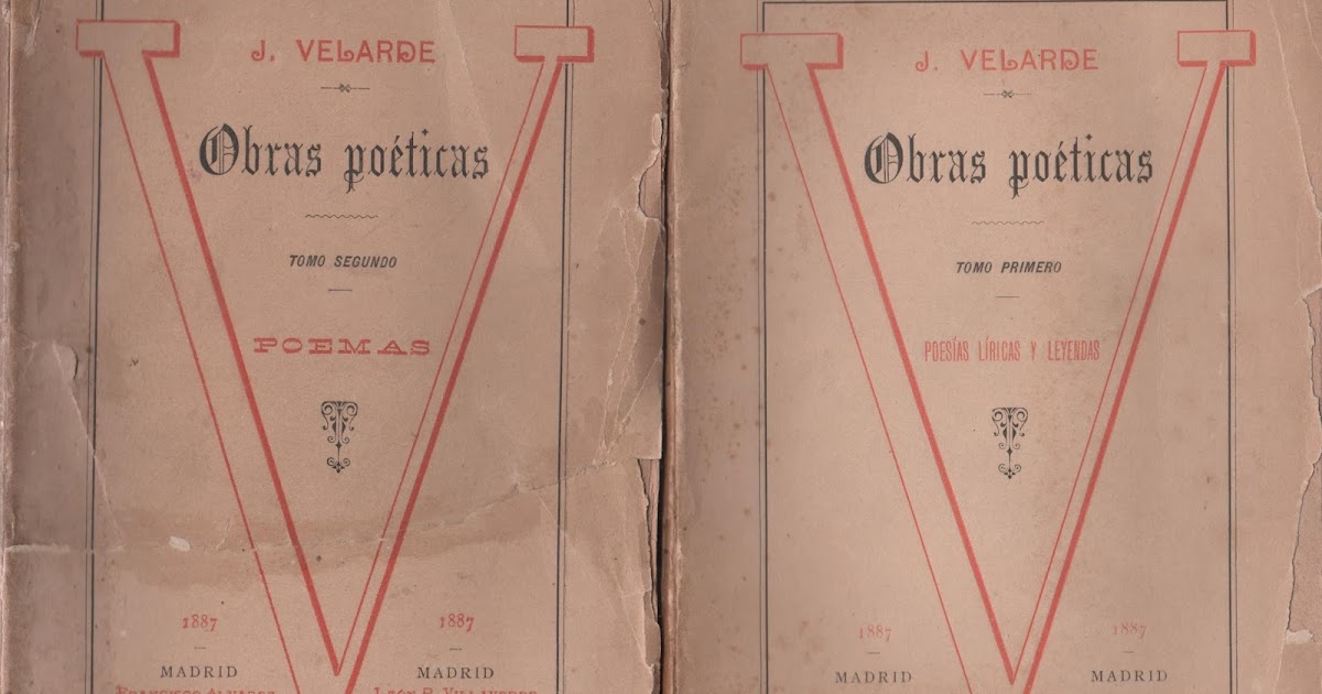 José Velarde Yusti: Obras completas de José Velarde, 1886