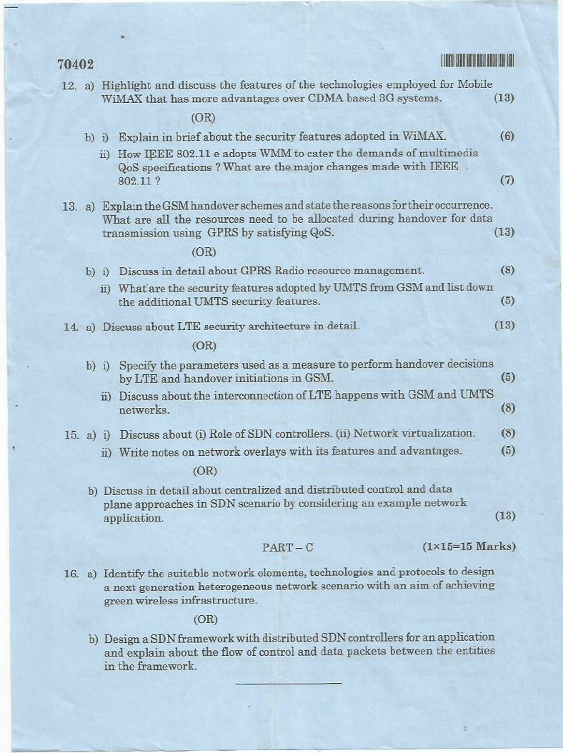 Anna University CP 5201-NETWORK DESIGN AND TECHNOLOGIES November ...