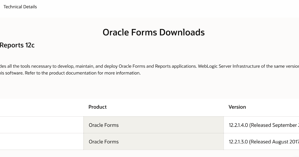 Oracle Forms & Reports 12.2.1.4.0 available ~ Dirk Nachbar: This Blog ... Oracle Forms & Reports 12.2.1.4.0 available ~ Dirk Nachbar: This Blog ...