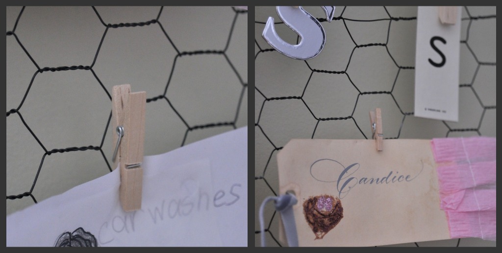 She's Crafty: Chicken wire message boards