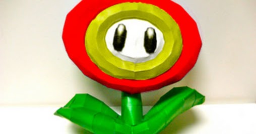 Super Mario Bros.: Fire Flower Papercraft | Paperized Crafts