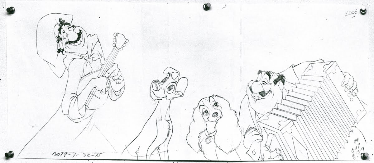 Living Lines Library: Lady and the Tramp (1955) - Character Design ...