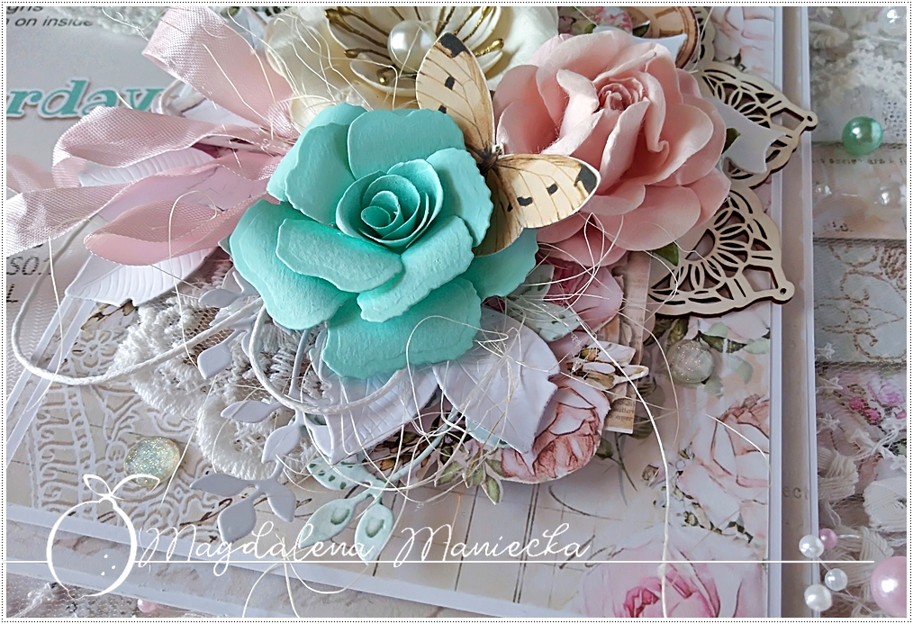 Kartka i exploding box w pastelach / A card and an exploding box in ...