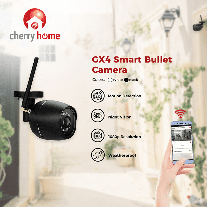 Cherry Home GX4 Smart Bullet Camera now available, priced at PHP 2,900