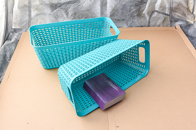 DIY Dollar Tree Vintage Locker Baskets | Little House of Four ...