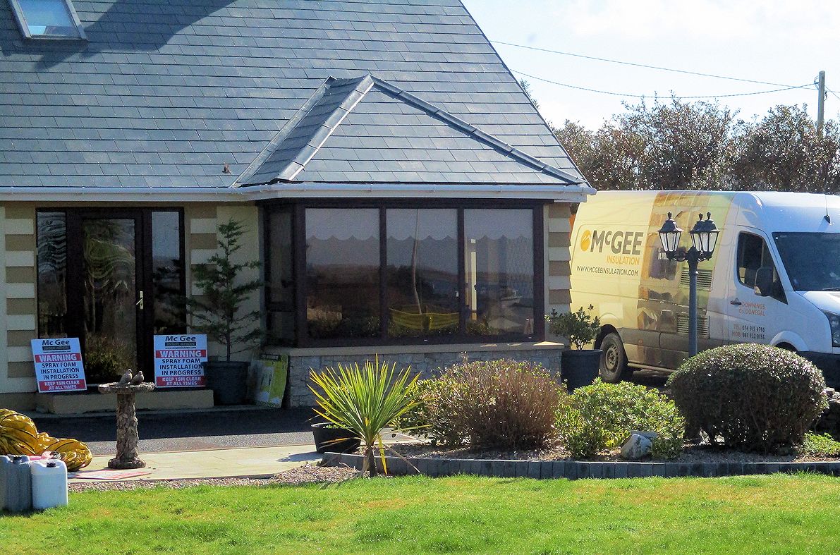 Somewhere in Ireland: foam insulation